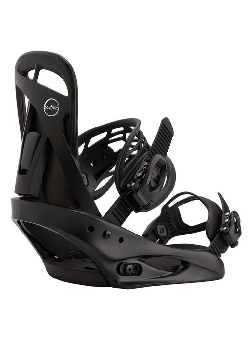 Burton Women's Scribe Snowboard Bindings in Black | SNOW SPO