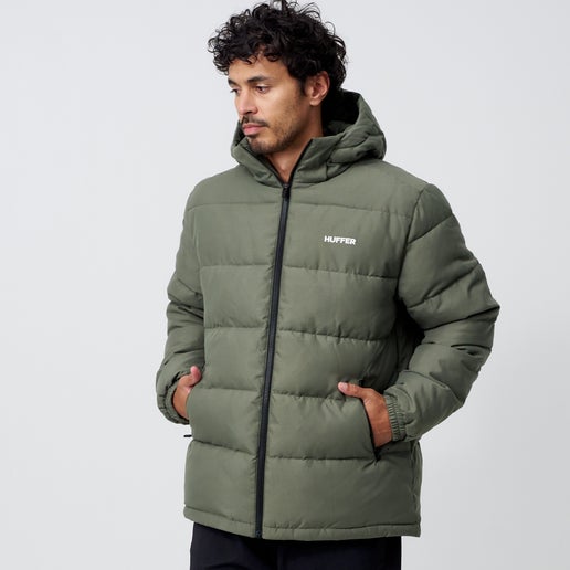 Huffer Mount Men's Puffer Jacket in Green | CLOTHING