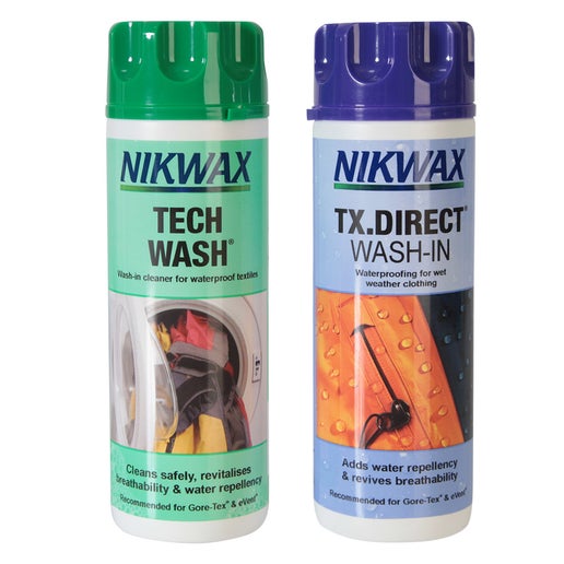 Nikwax Tech Wash And Tx Direct Wash-in Package | Care/repair