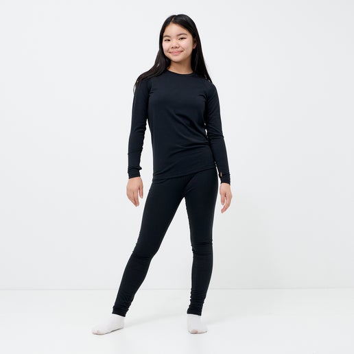 R&R Sport Highgate Kids Thermal Leggings in Black | CLOTHING