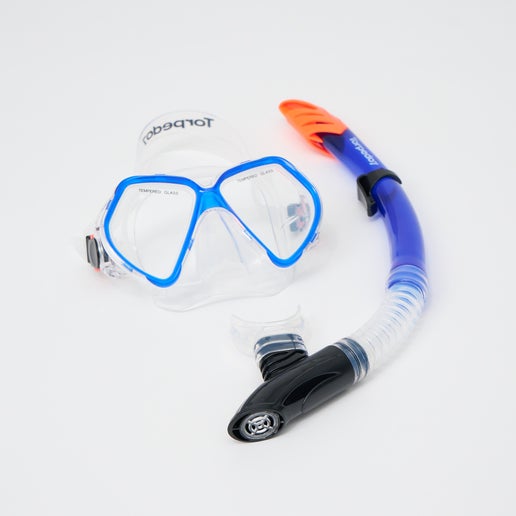 Torpedo7 Adult Mask and Snorkel in Blue | WATER SPORTS