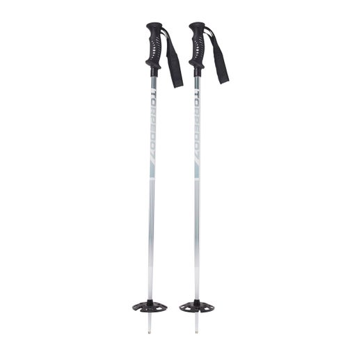 Torpedo7 Adult Ski Pole Telescopic 110-130cm in White | SNOW