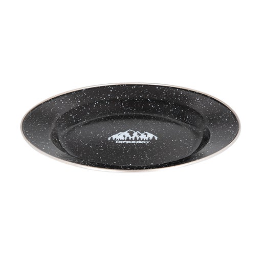 Torpedo7 Logo Enamel Plate in Black | OUTDOOR/CAMPING