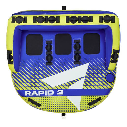 Torpedo7 Rapid 1-3 Person Seated Towable Tube with Pump | WA