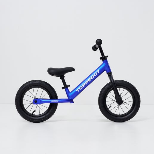 Torpedo7 Zoom Balance Bike with Spoked Wheel in Blue | BIKE